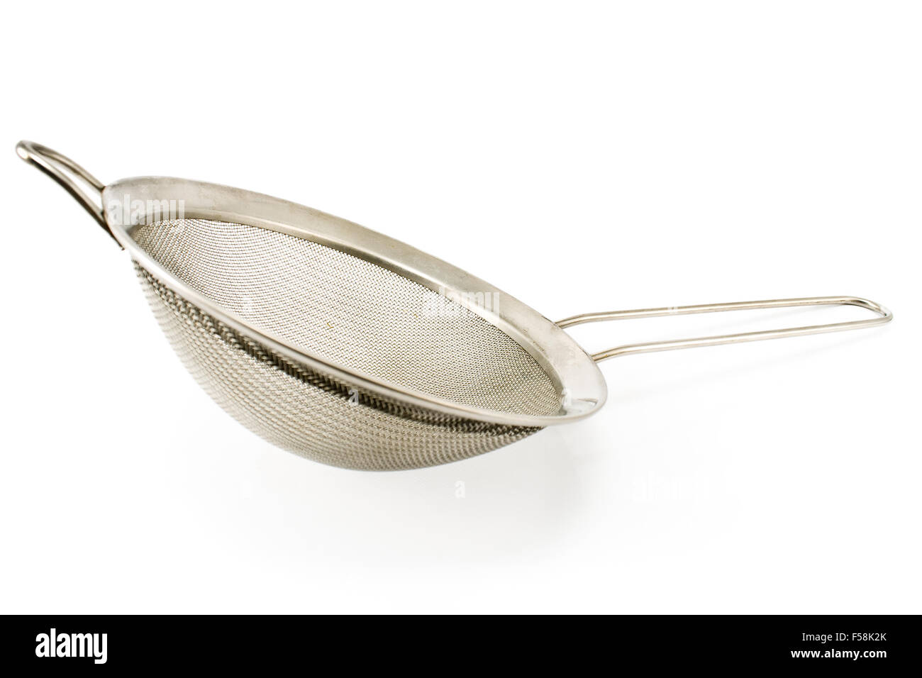 Colander isolated on a white Stock Photo - Alamy