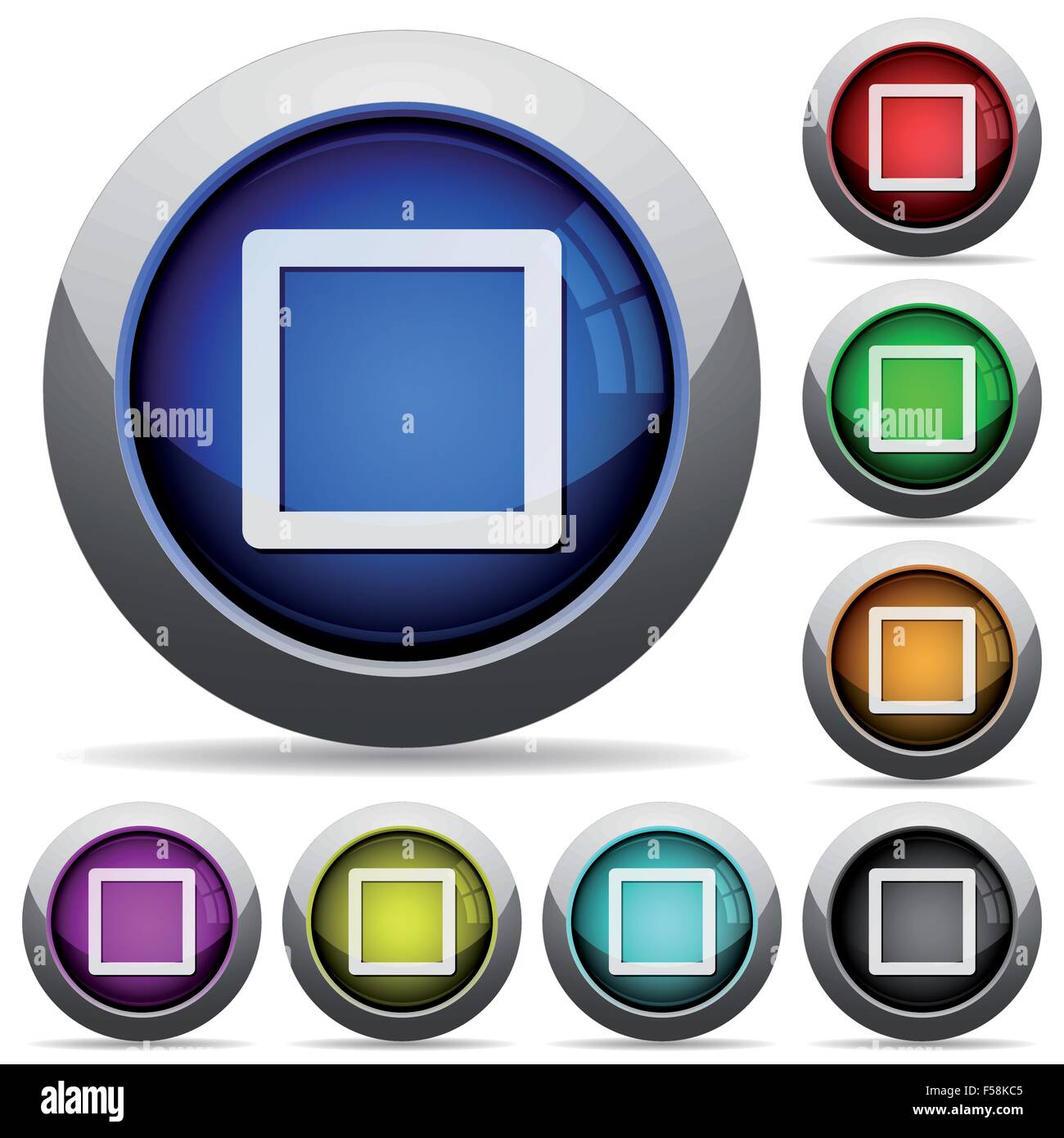 Stop buttons Stock Vector Images - Alamy