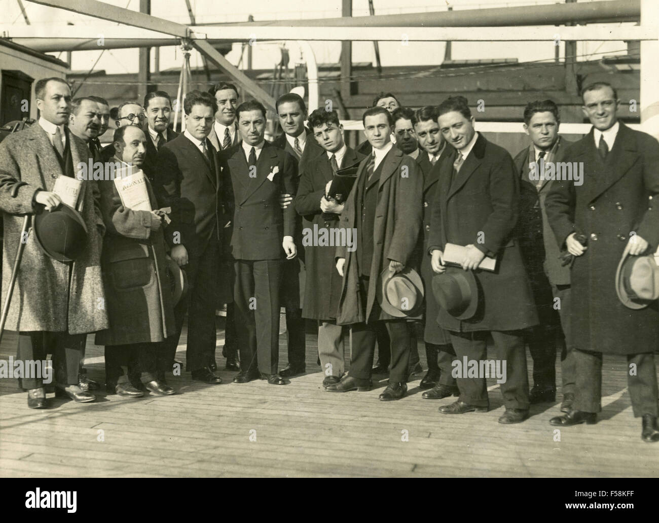 Italian senator Alessandro Sardi with Italian journalists in New York ...