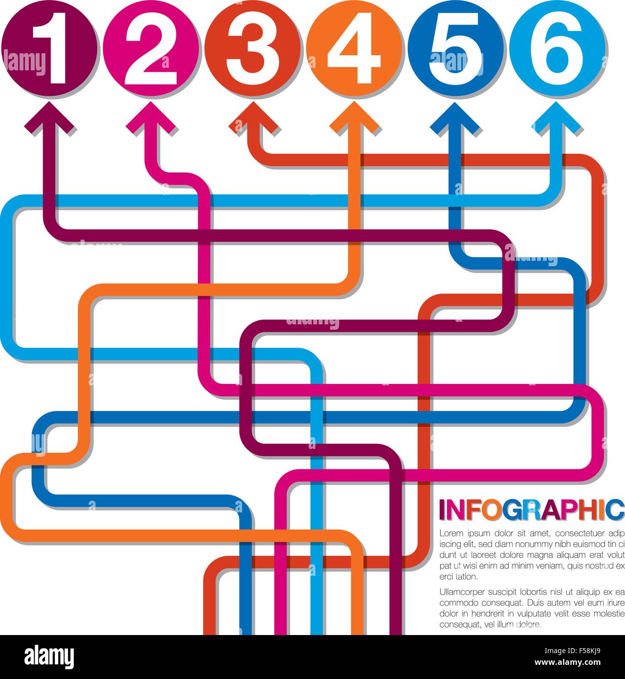 Bright infographic arrows in vector format Stock Vector Image & Art - Alamy