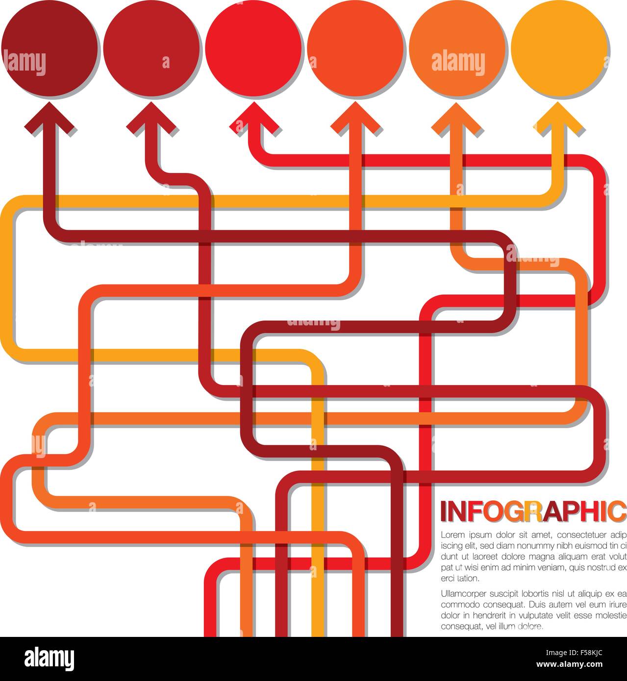 Bright infographic arrows in vector format Stock Vector Image & Art - Alamy