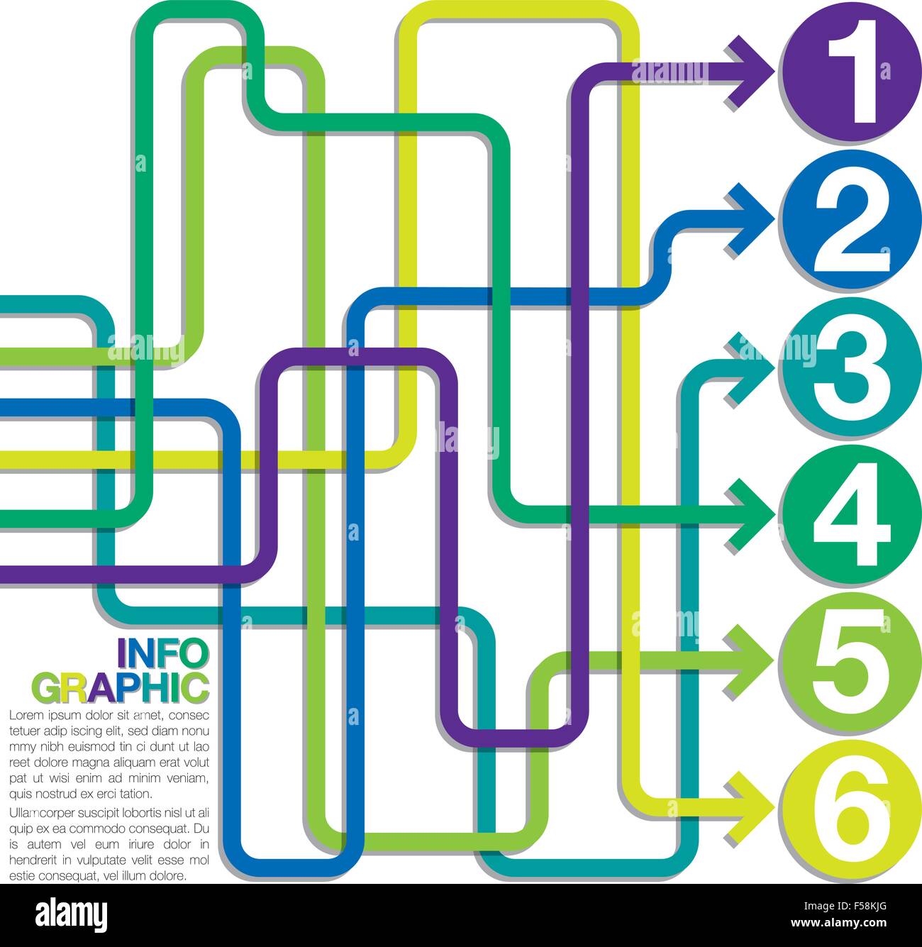 Bright infographic arrows in vector format Stock Vector Image & Art - Alamy