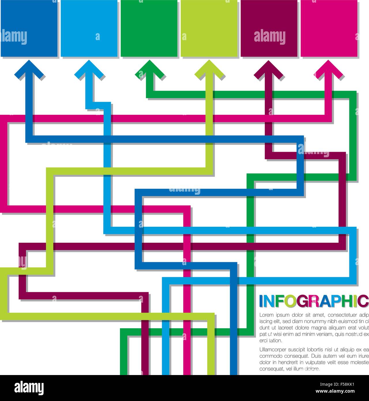 Bright infographic arrows in vector format Stock Vector Image & Art - Alamy