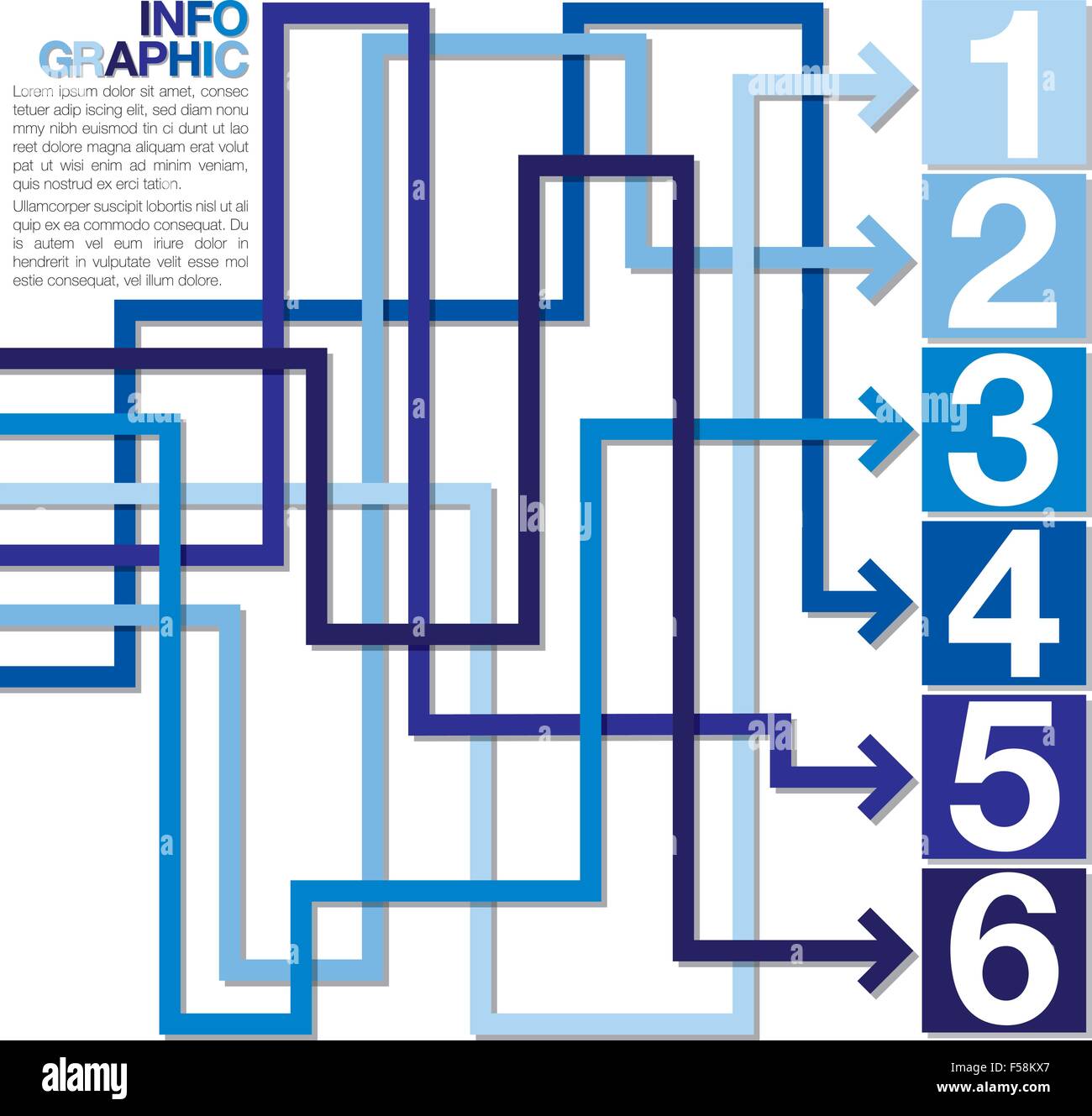 Bright infographic arrows in vector format Stock Vector Image & Art - Alamy