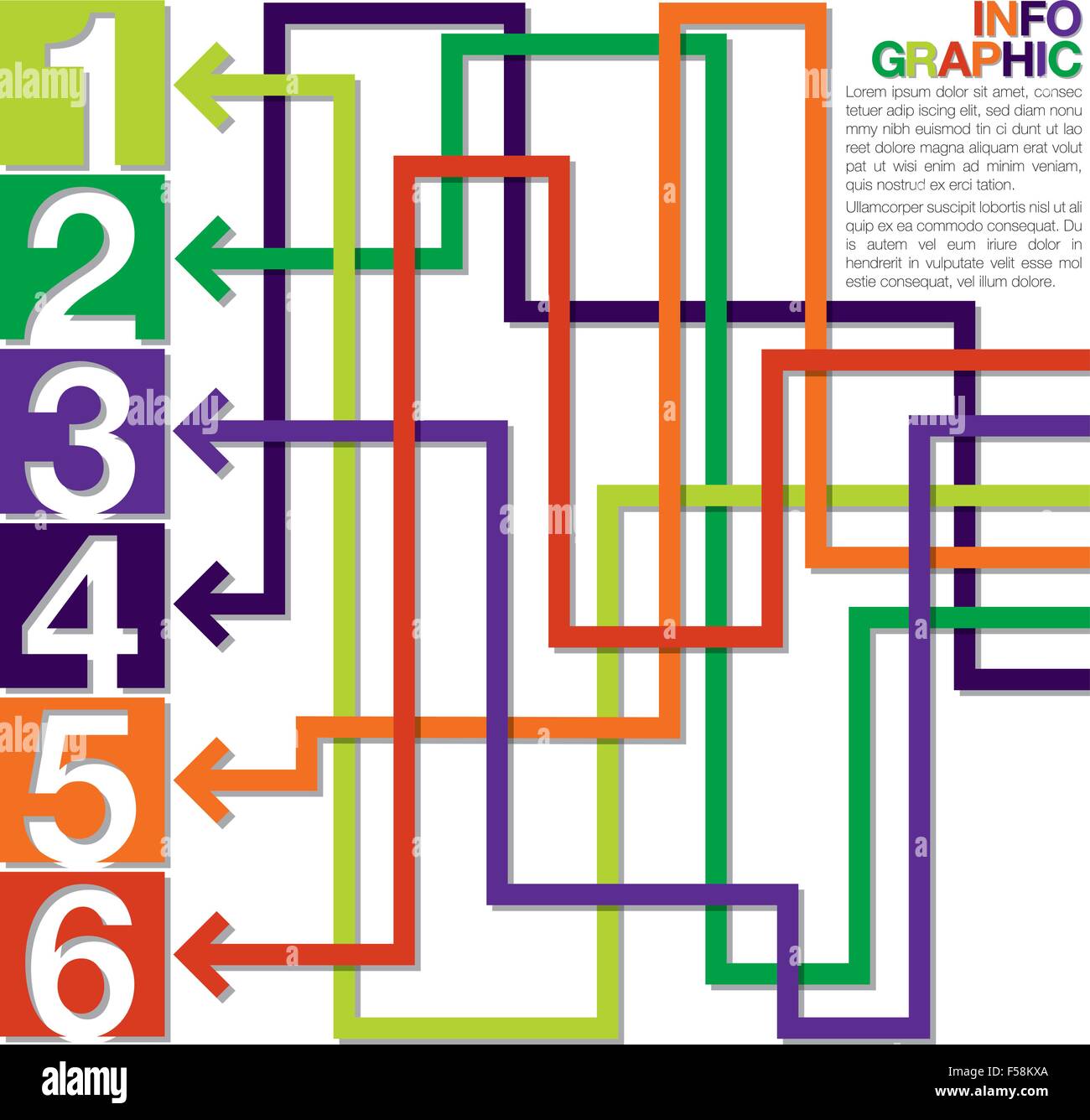 Bright infographic arrows in vector format Stock Vector Image & Art - Alamy