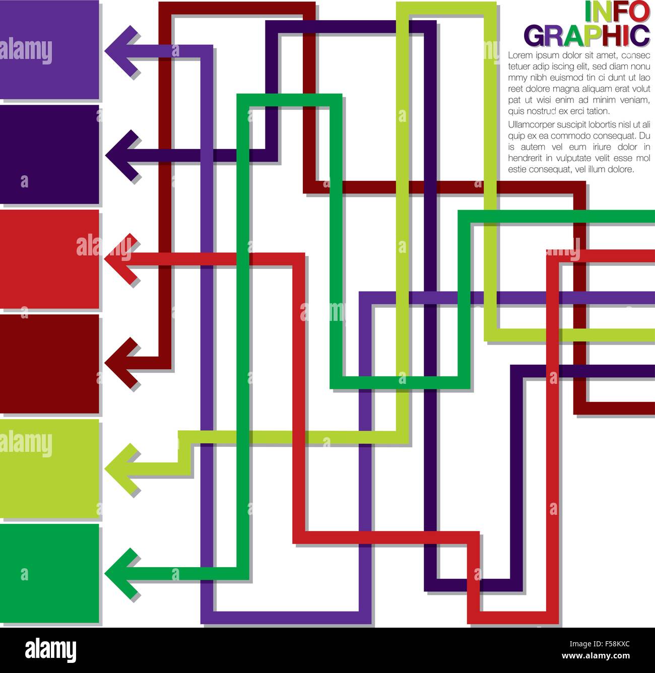 Bright infographic arrows in vector format Stock Vector Image & Art - Alamy
