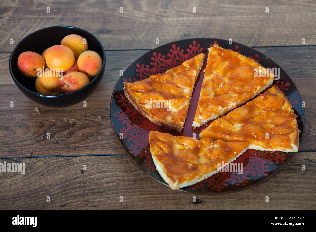 Apricot Sweet Cake Stock Photo - Alamy