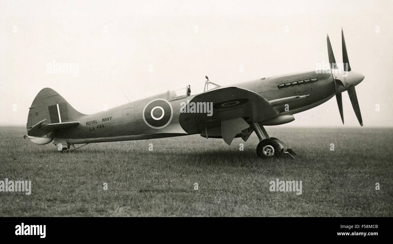 The fighter plane Supermarine Seafire, UK Stock Photo - Alamy