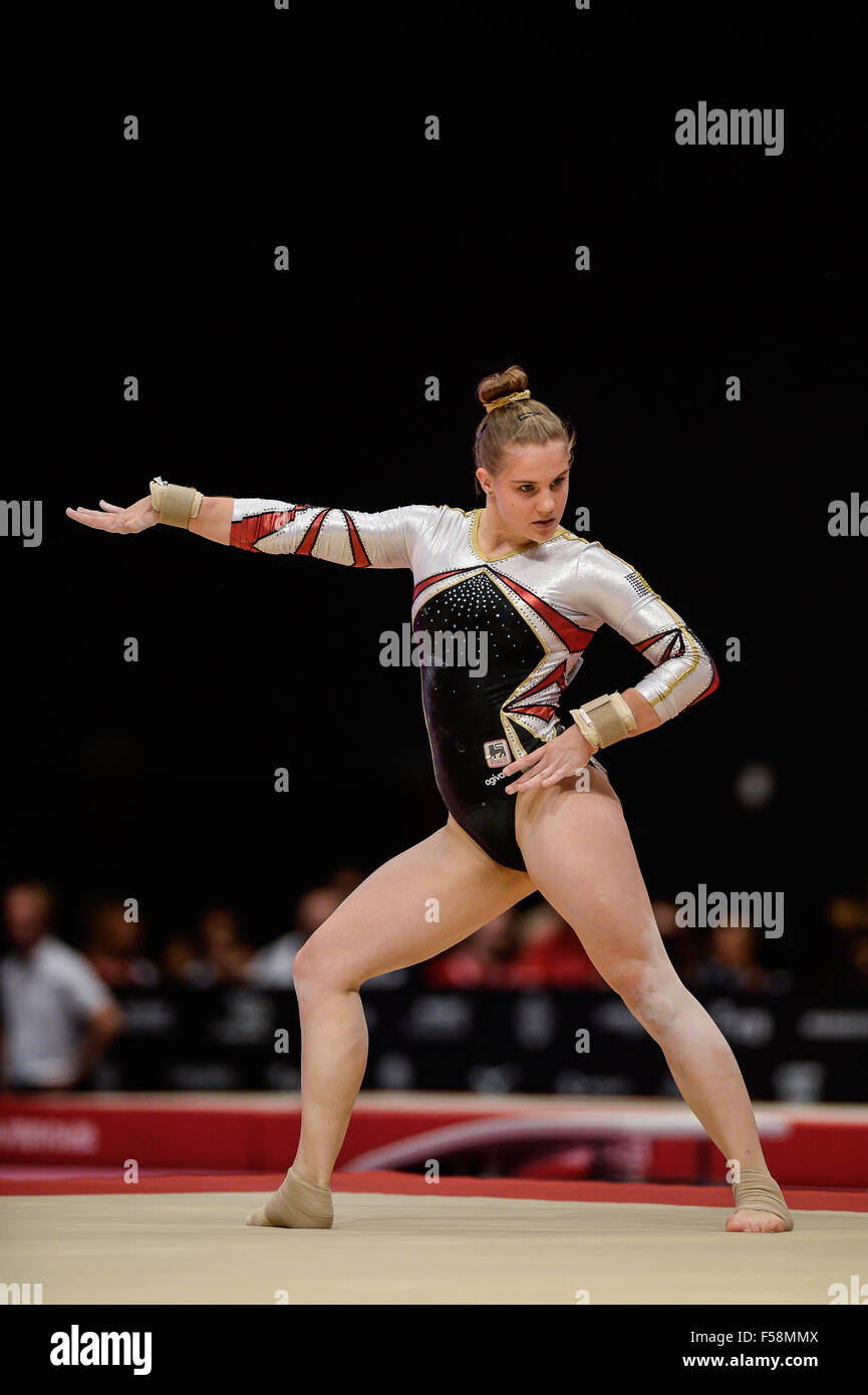Glasgow, UK. 29th Oct, 2015. LISA VERSCHUEREN from Belgium competes on ...