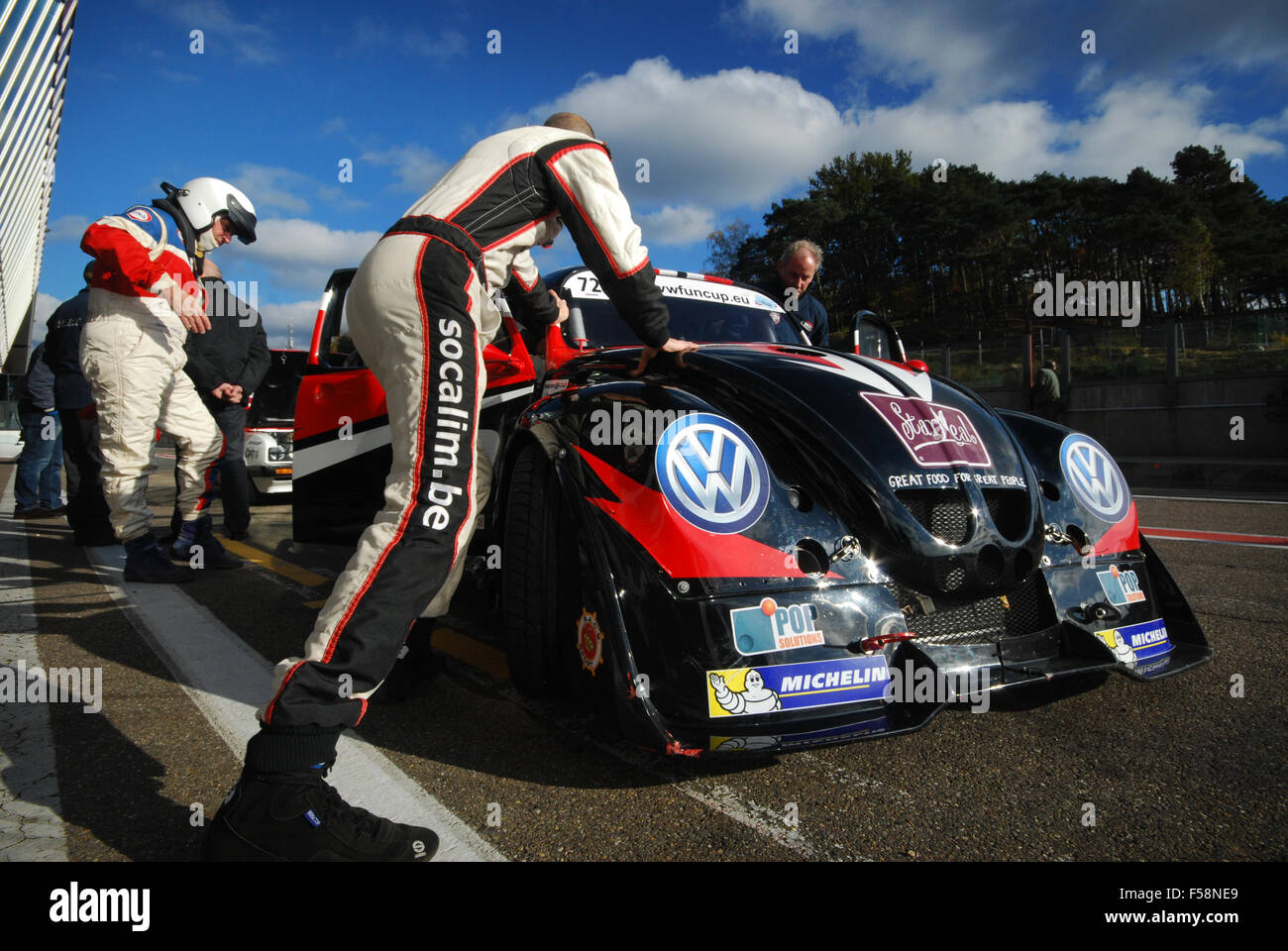 VW Fun Cup #72 testing at Zolder Belgium Stock Photo - Alamy
