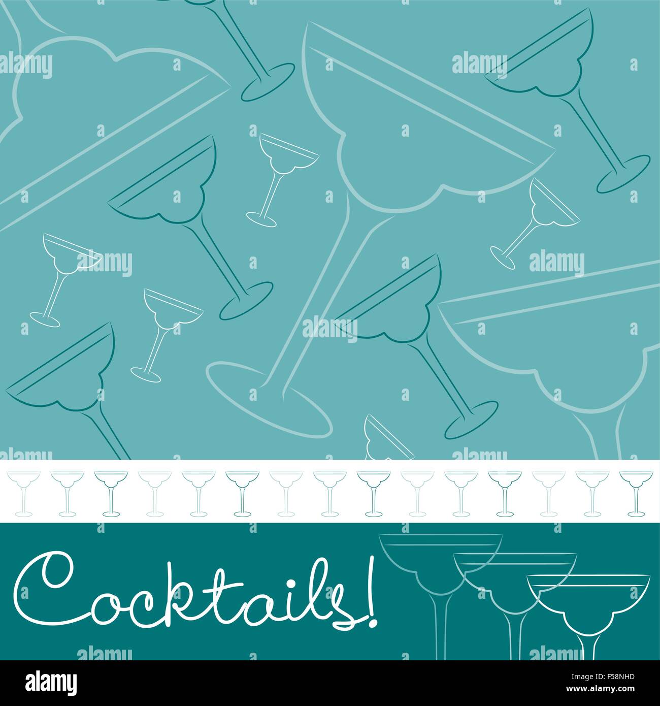 Hand drawn cocktail card in vector format Stock Vector Image & Art - Alamy