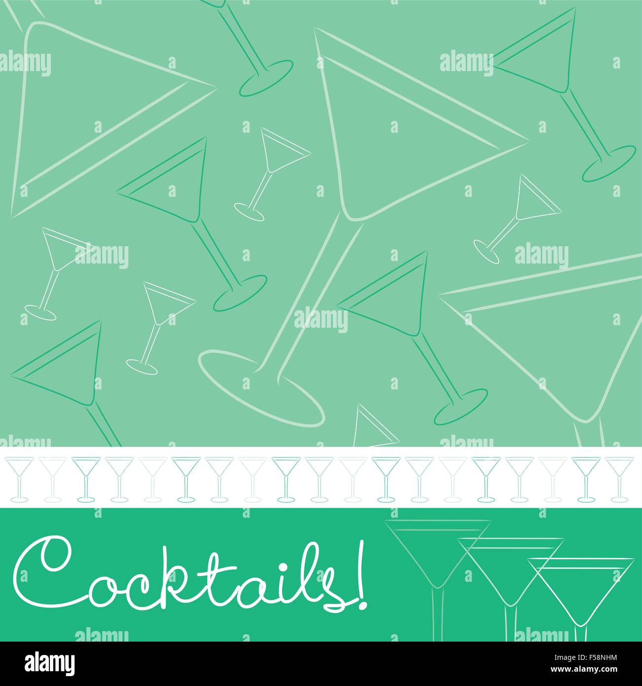 Hand drawn cocktail card in vector format Stock Vector Image & Art - Alamy