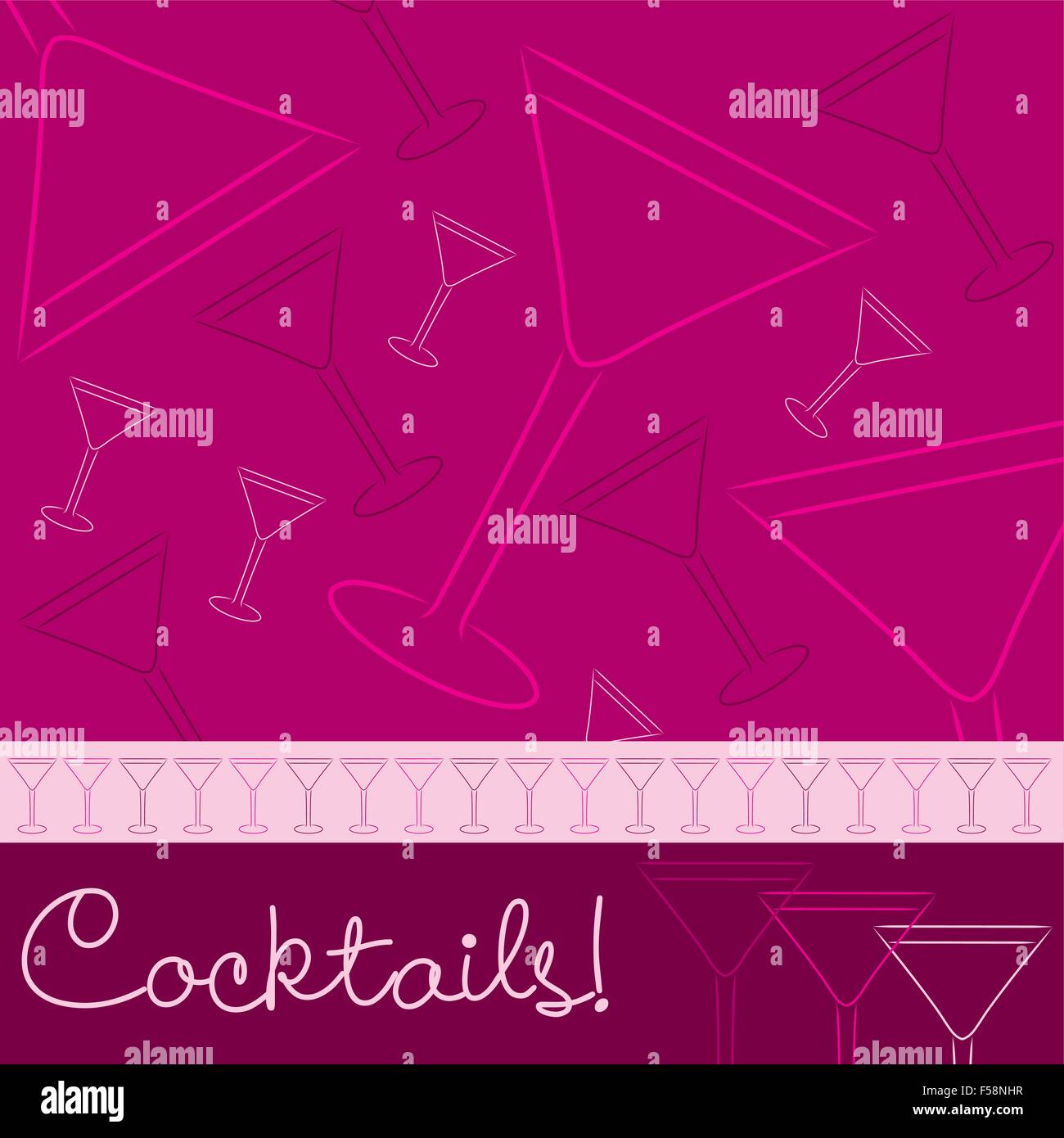 Hand drawn cocktail card in vector format Stock Vector Image & Art - Alamy