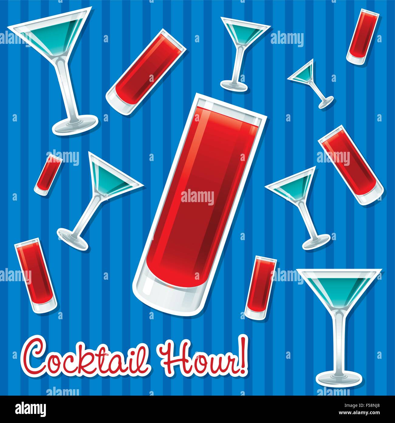 Cocktail sticker hi-res stock photography and images - Alamy