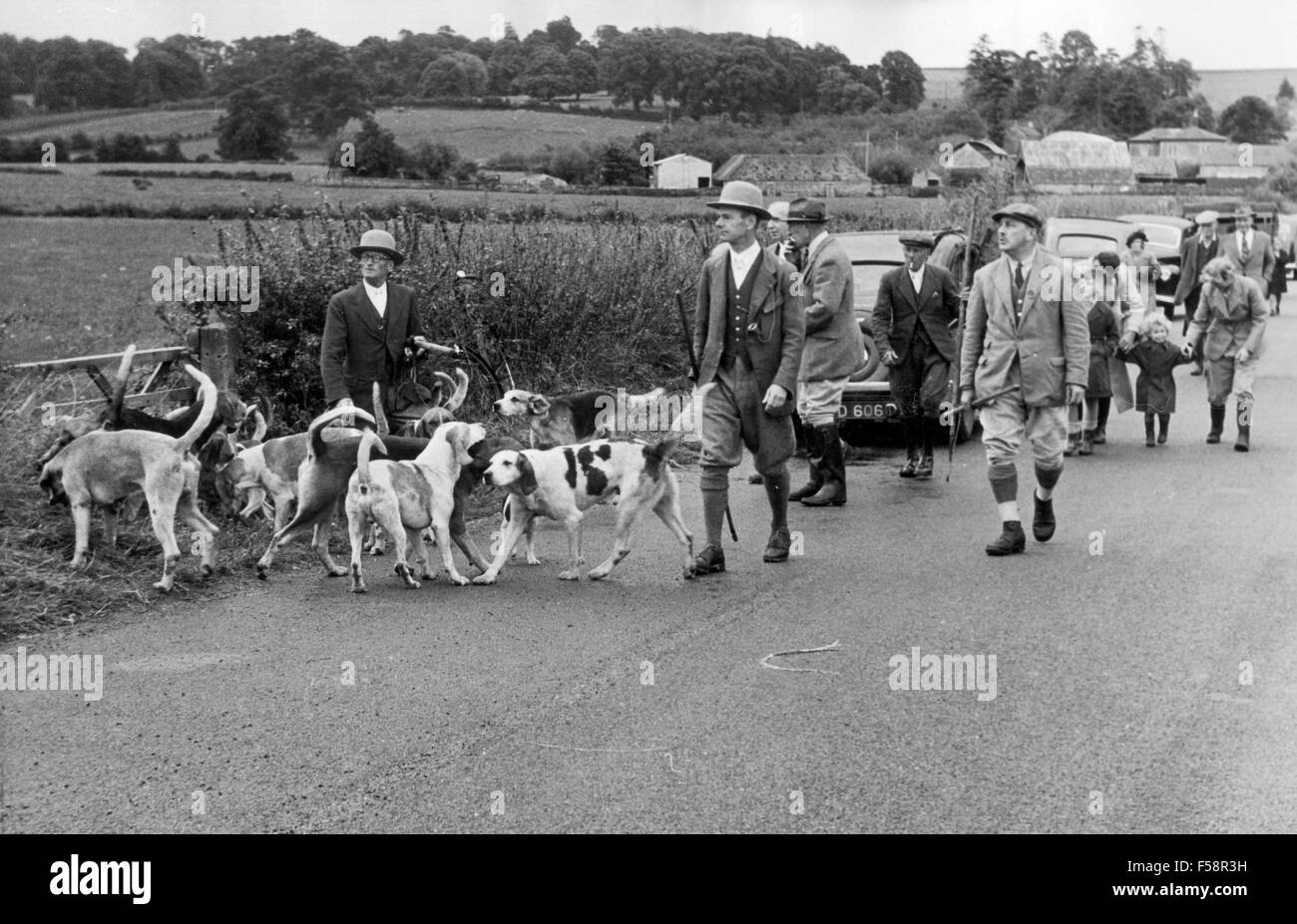 OTTER HUNTING in England about 1962 Stock Photo - Alamy