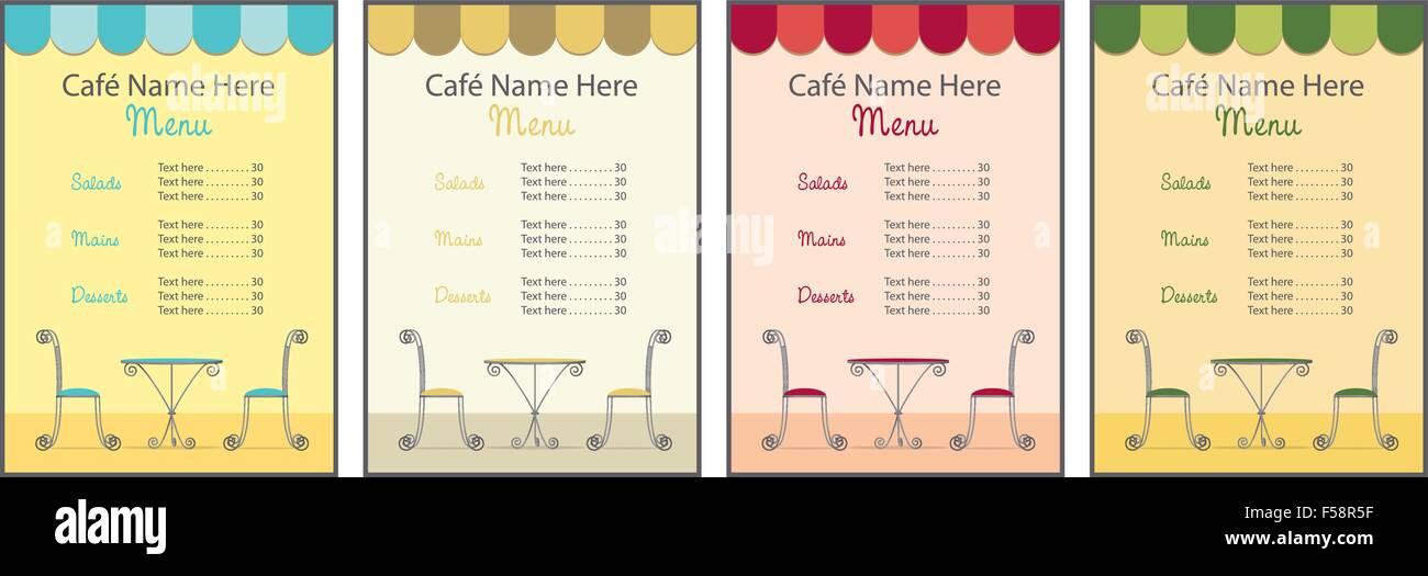 European style menu designs Stock Vector Image & Art - Alamy