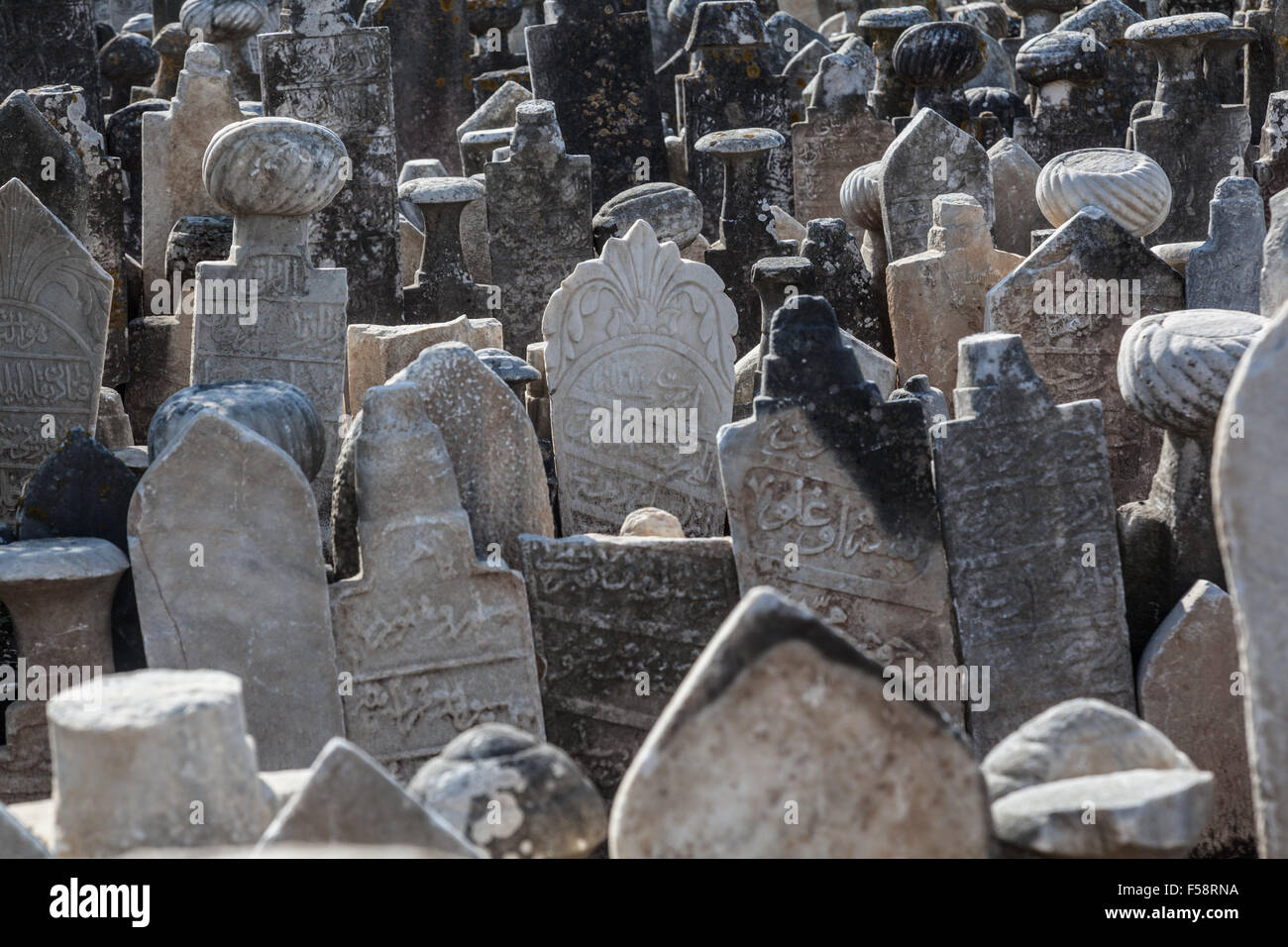 Old Turkish Muslim cemetery in Platani, Kos, Greece Stock Photo - Alamy