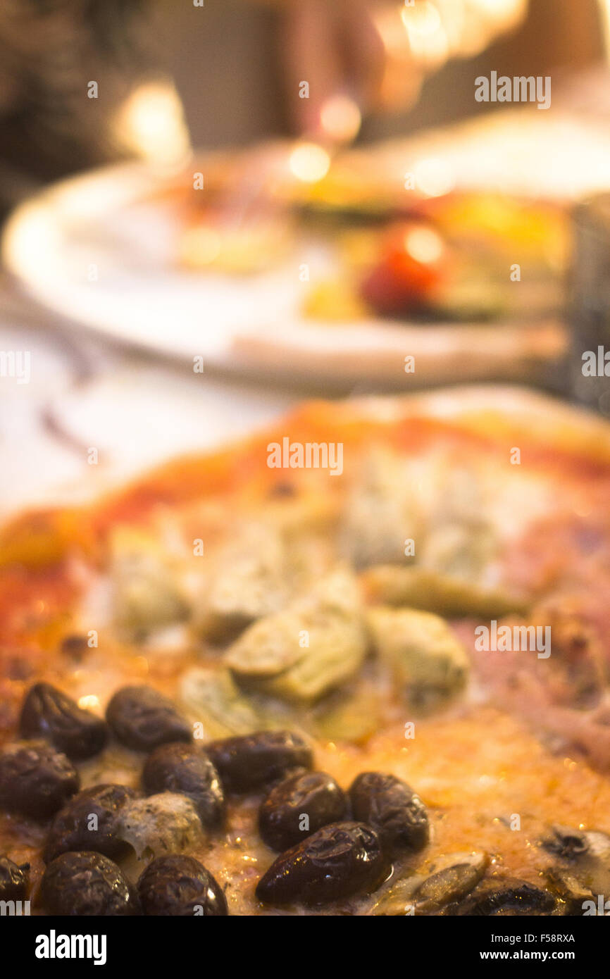 Italian pizzeria traditinal wood fire oven pizza restaurant in Rome ...