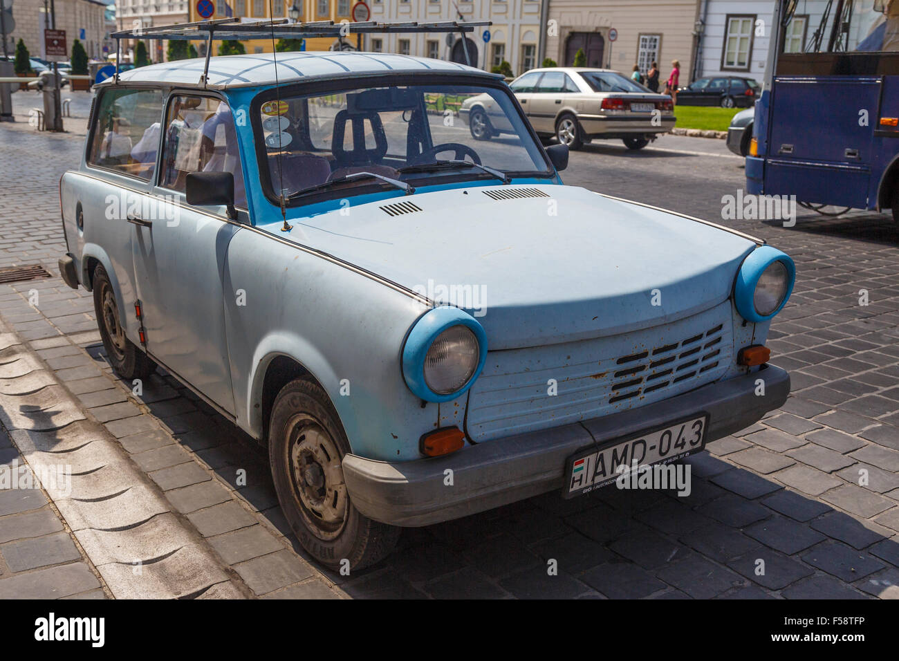 Classic Blue Trabant High Resolution Stock Photography and Images - Alamy