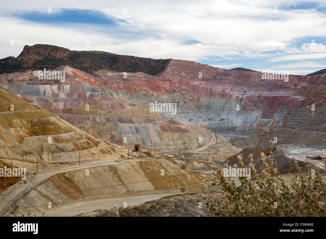 Santa Rita, New Mexico - The Santa Rita open pit copper mine, operated ...