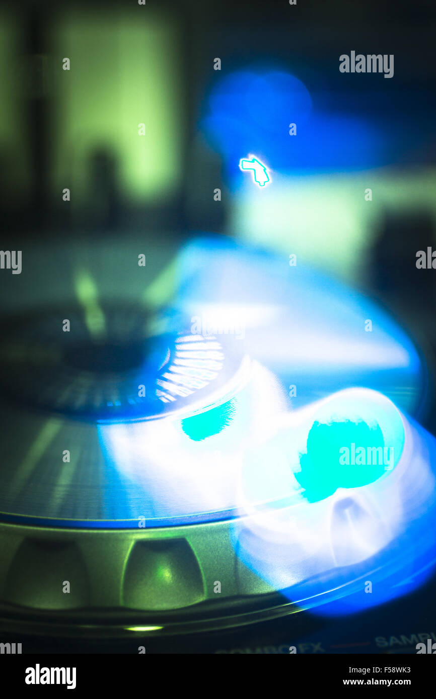 DJ console cd mp4 deejay mixing desk Ibiza house techno dance music ...