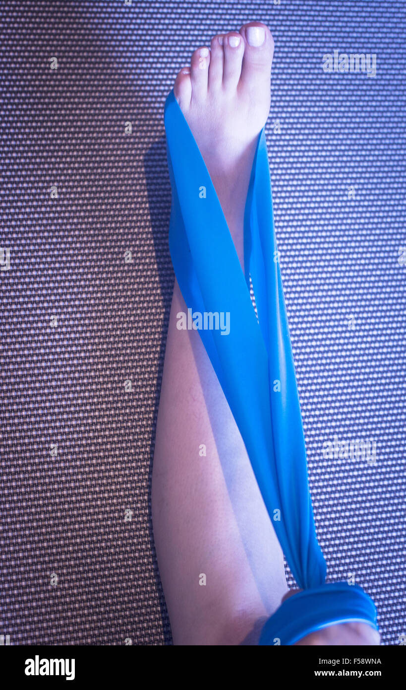 Pilates stretching leg hamstring foot achiles tendon yoga flexibility ...