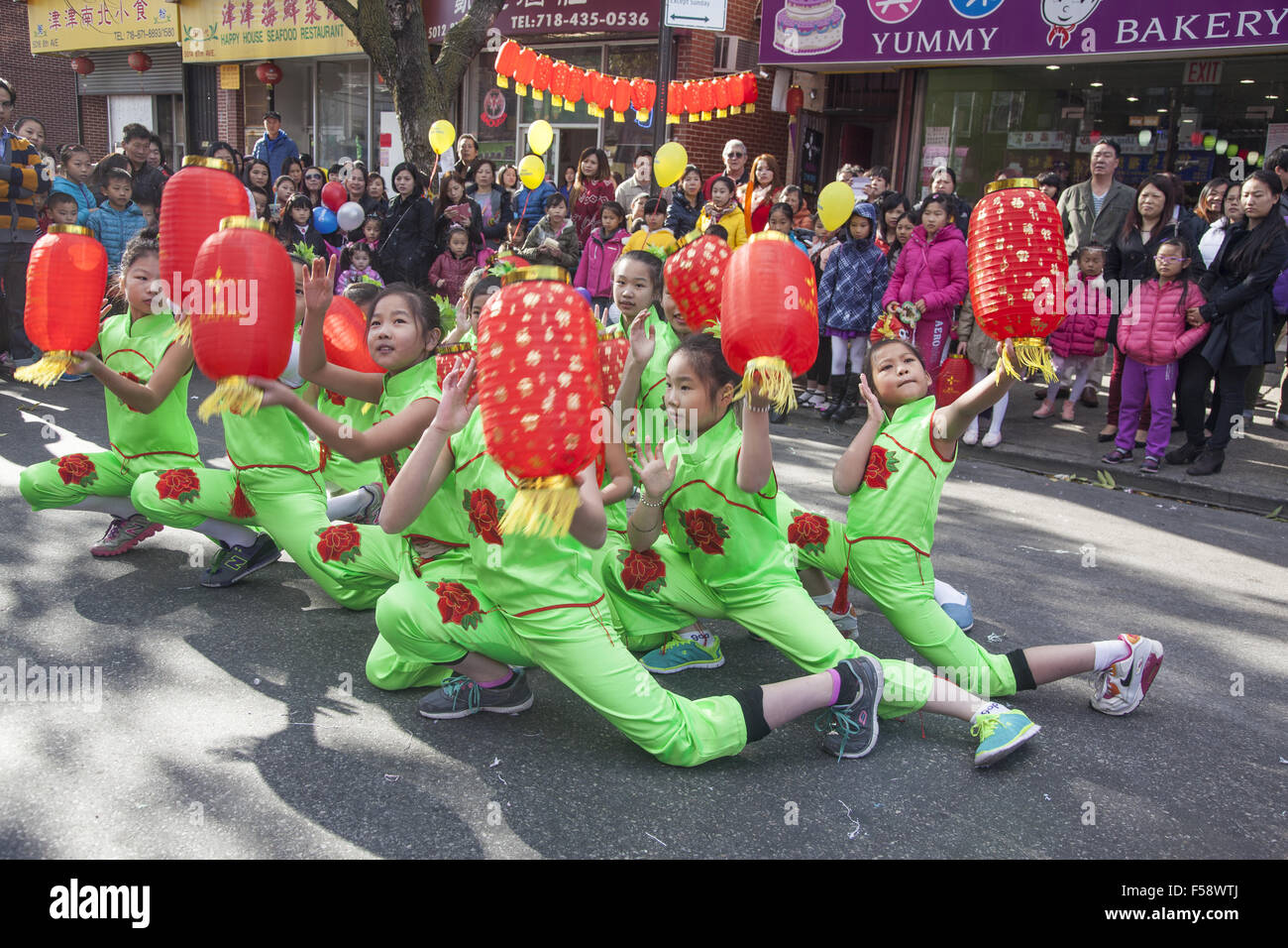 Children's dance troupe perform at the Chinese Autumn Festival and ...
