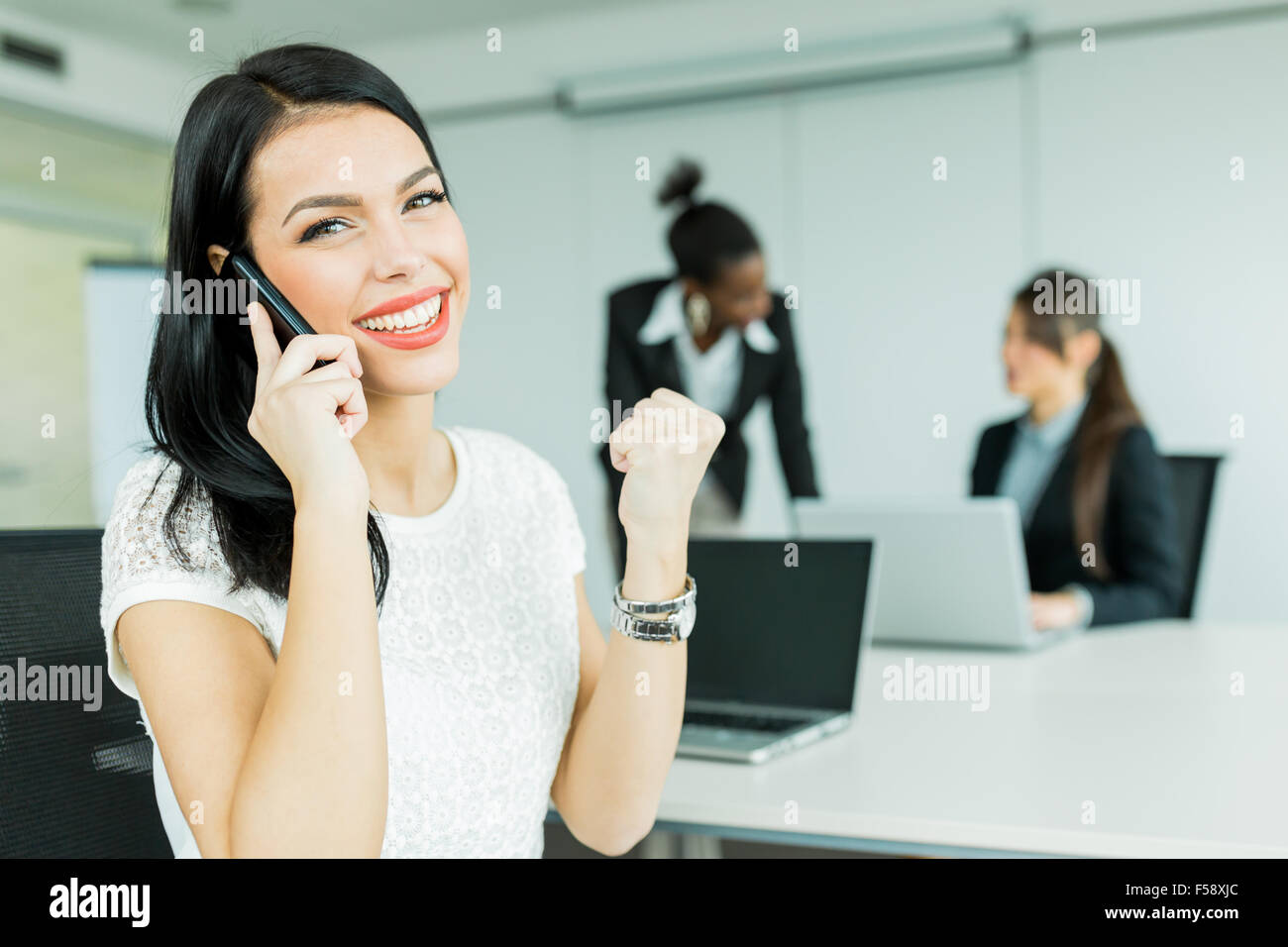 Winner phone call hi-res stock photography and images - Alamy