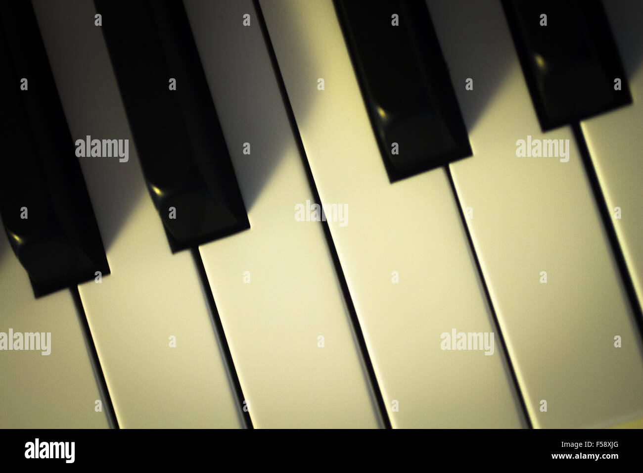 Piano concert keyboard keys in nightclub classical jazz music concert ...