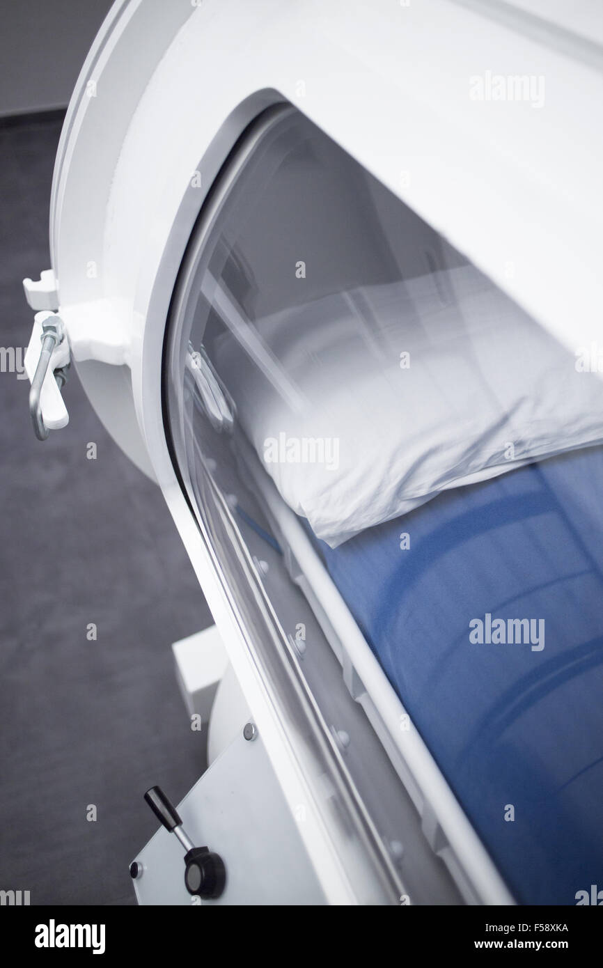Hyperbaric Oxygen Therapy (HBOT) chamber tank used for specialised ...