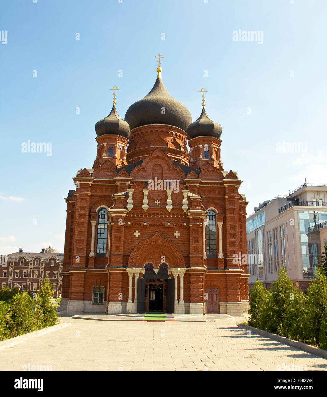 Orthodox Assumption cathedral in town Tula, Russia Stock Photo - Alamy