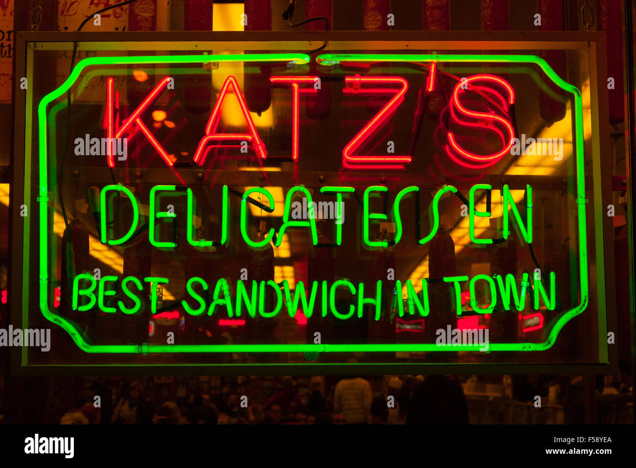 Katz's Deli, A Delicatessen diner on the Lower East Side, New York City ...