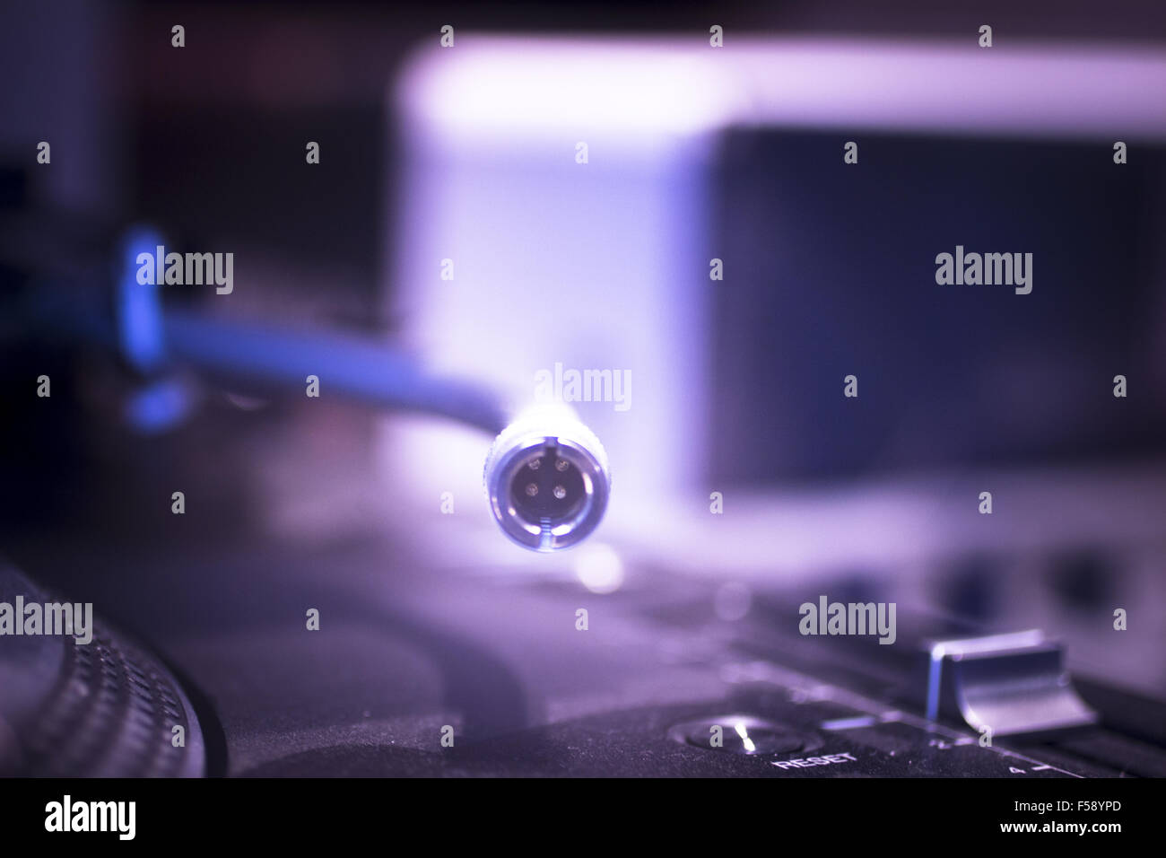 Record player turntable analogue deejay analog mixing desk Ibiza house ...