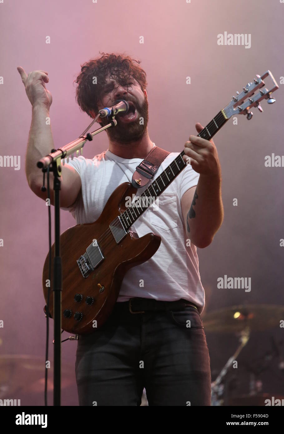 Reading Festival 2015 - Day 2 Featuring: Foals Where: Reading, United ...