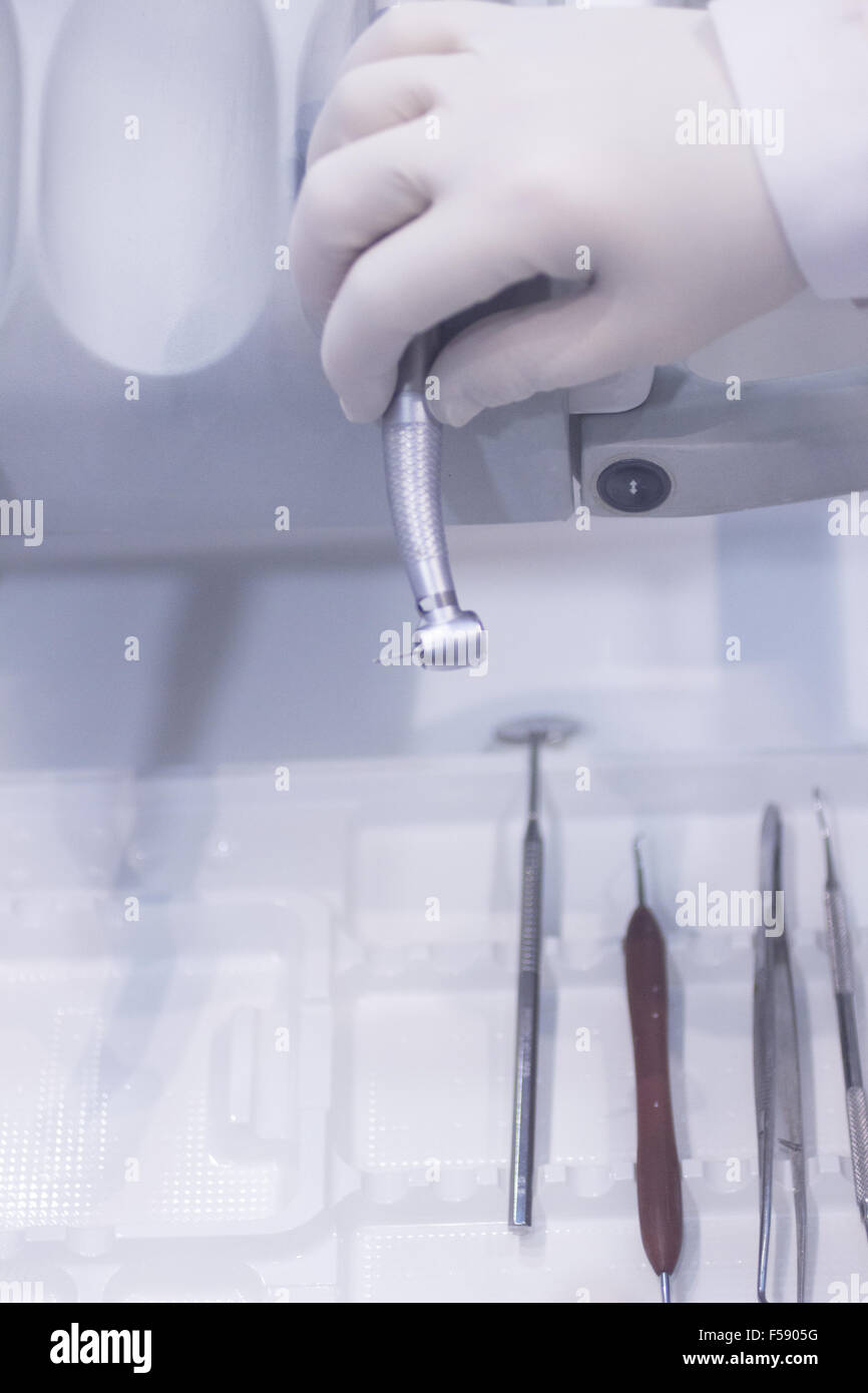 Dental instrumentation dentist drill tooth dental cleaning tool in the ...