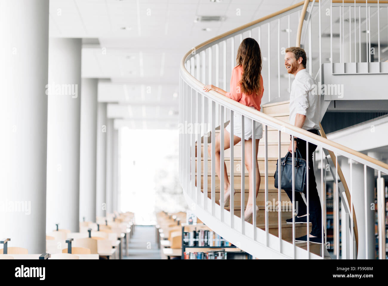 People climbing stairs hi-res stock photography and images - Alamy