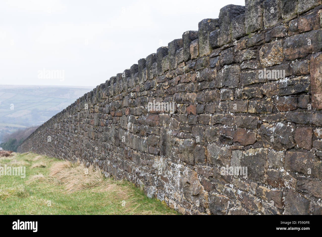 A wall near Marsden, West Yorkshire, England Stock Photo - Alamy