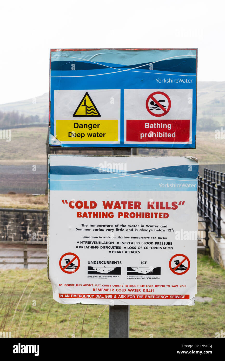 Reservoir warning sign hi-res stock photography and images - Alamy
