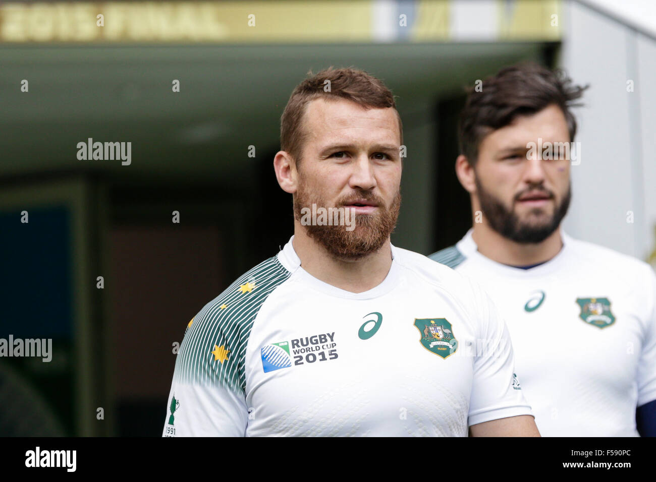 Australian rugby team captains run 2015 hi-res stock photography and ...