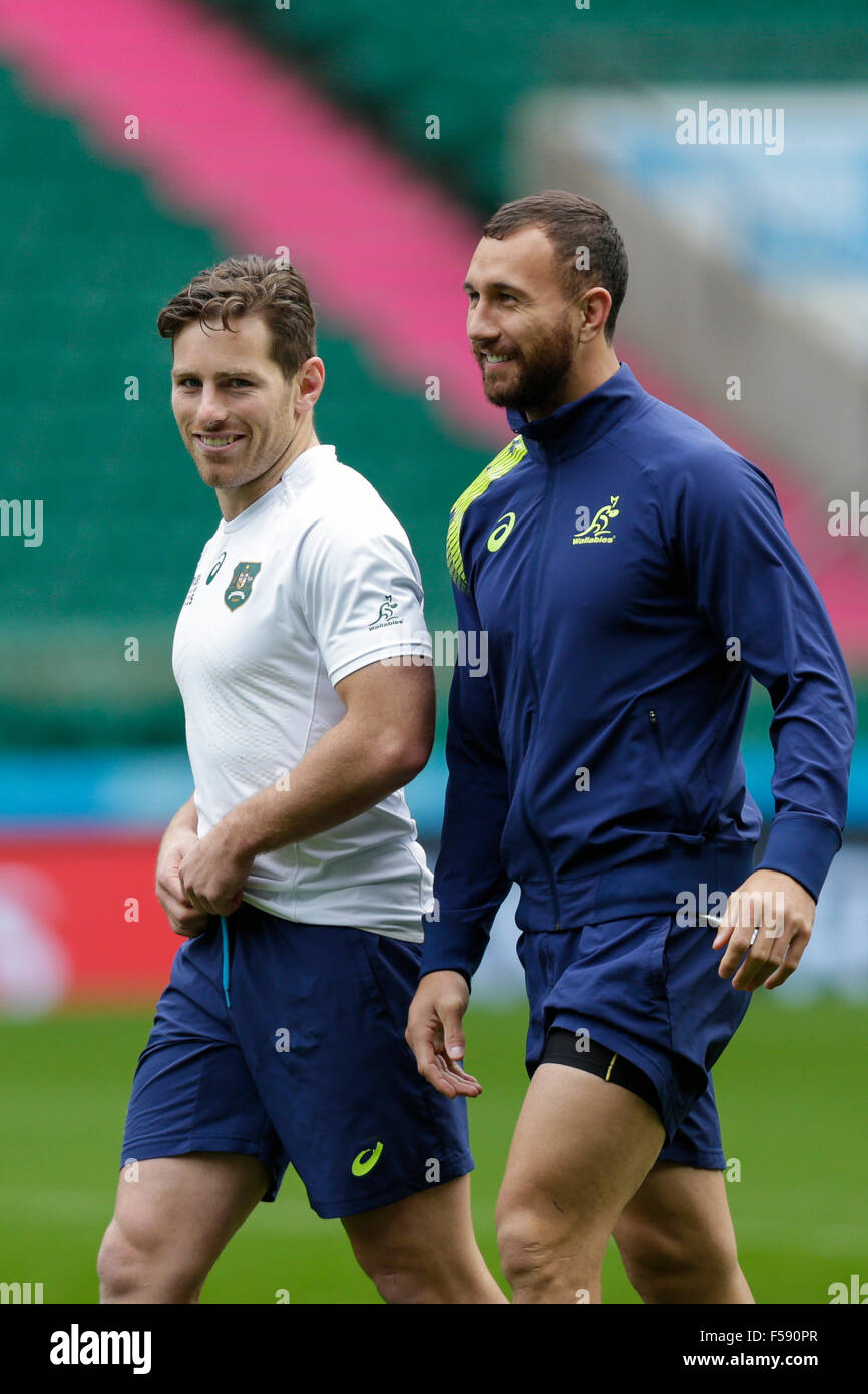 Australian rugby team captains run 2015 hi-res stock photography and ...