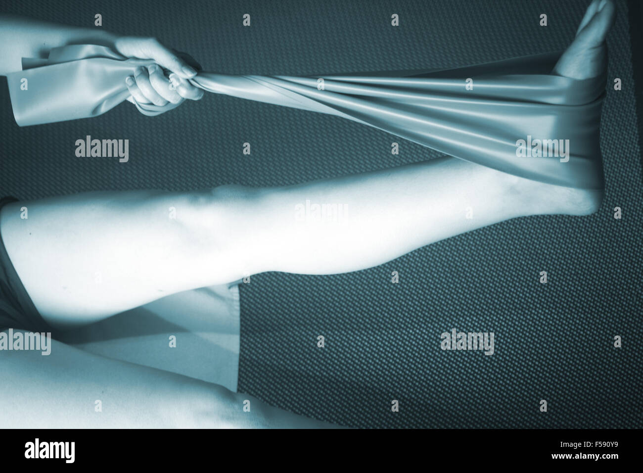 Pilates stretching leg hamstring foot achiles tendon yoga flexibility ...