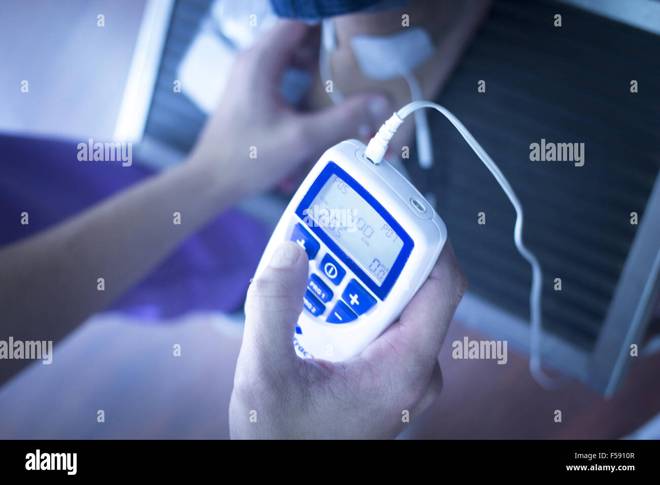 Electrical stimulation and foot hi-res stock photography and images - Alamy