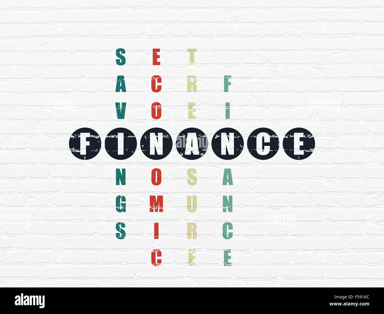 Banking concept: Finance in Crossword Puzzle Stock Photo - Alamy