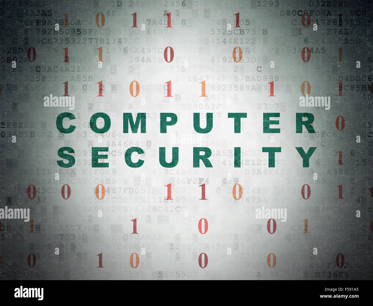 Safety concept: Computer Security on Digital Paper background Stock ...
