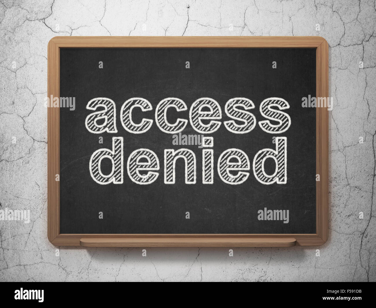 Security concept: Access Denied on chalkboard background Stock Photo ...