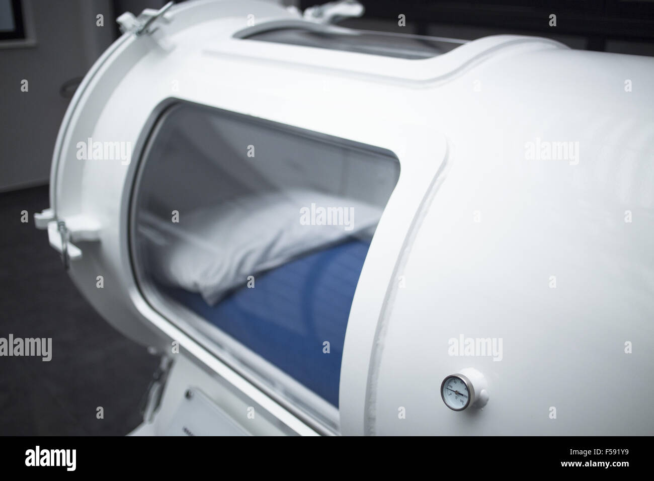 Hyperbaric Oxygen Therapy (HBOT) chamber tank used for specialised ...