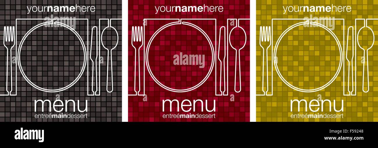Maze menu designs in vector format Stock Vector Image & Art - Alamy