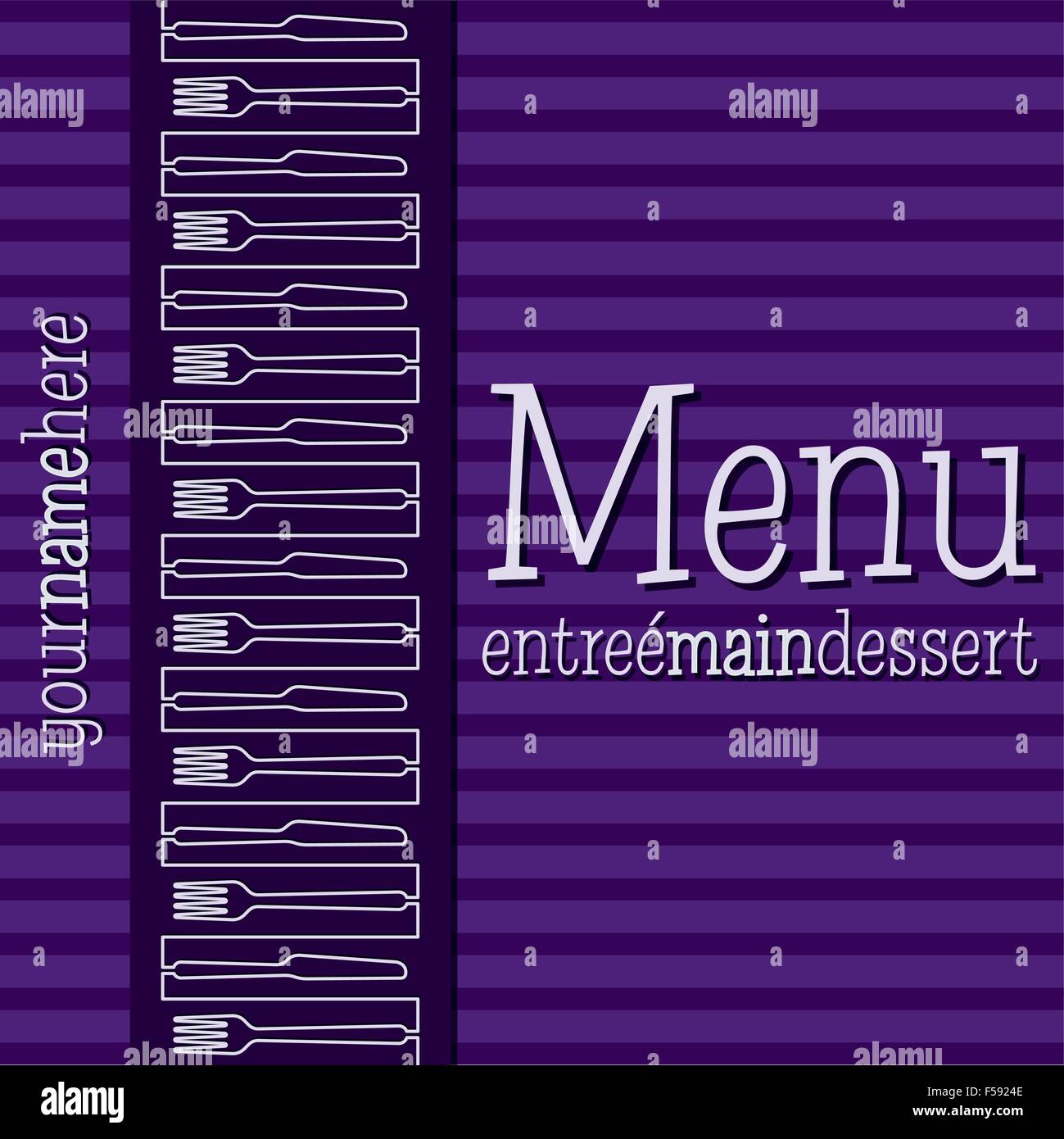Retro inspired menu with a modern touch in vector format Stock Vector ...