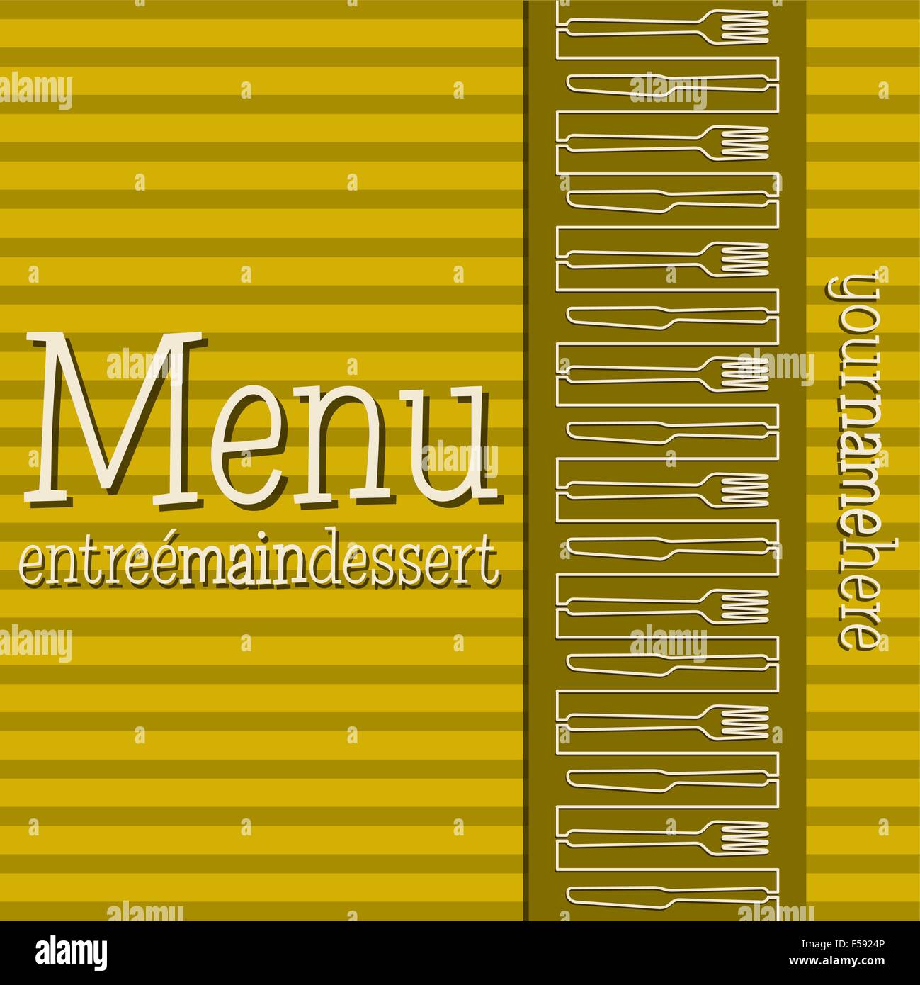 Retro inspired menu with a modern touch in vector format Stock Vector ...