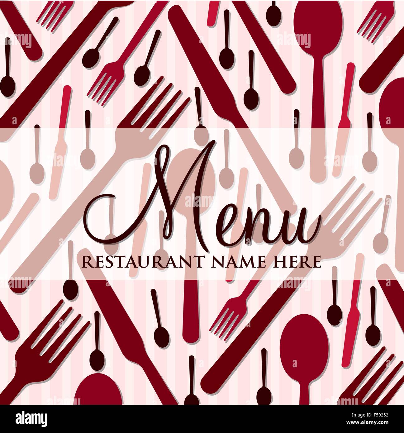 Cutlery theme menu in vector format Stock Vector Image & Art - Alamy